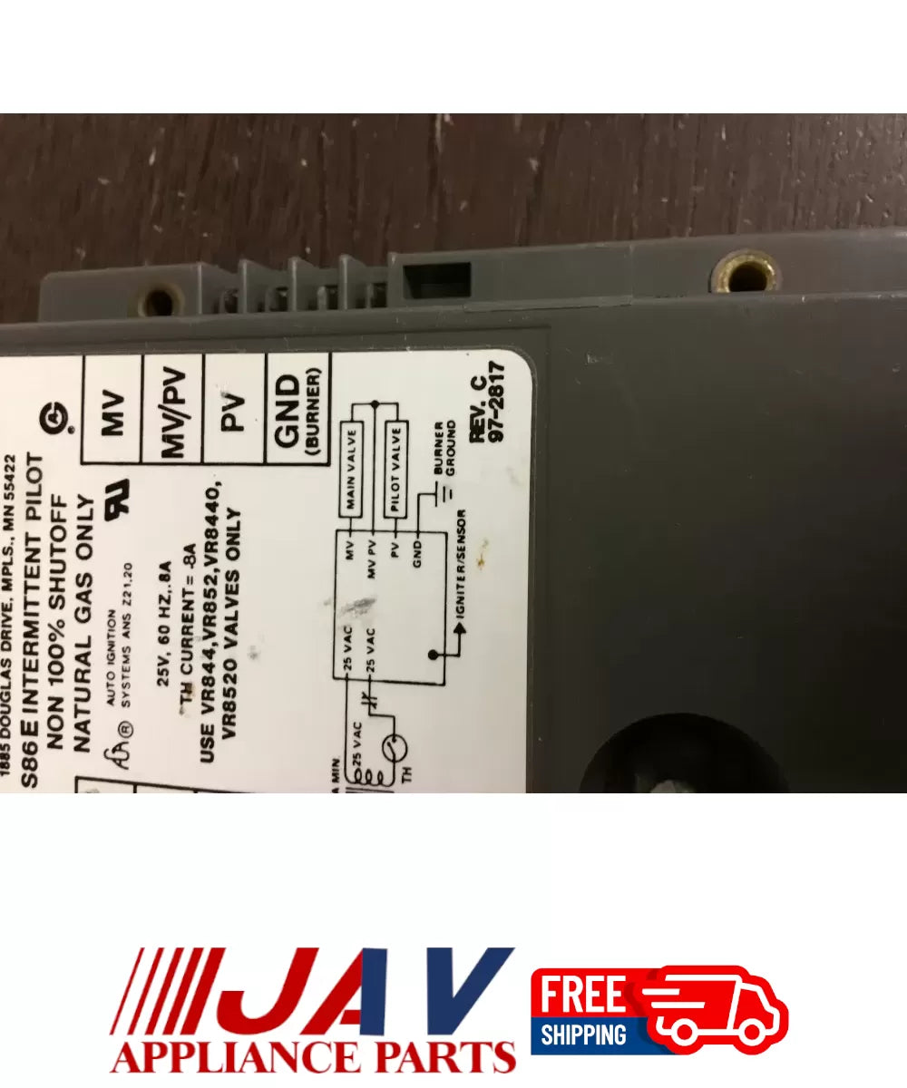 Honeywell S86E Intermittent Pilot Control Natural Gas PID# 13342 – JAV ...